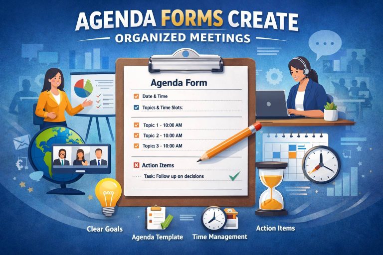 Agenda Forms: Create Clear, Productive Meetings Fast