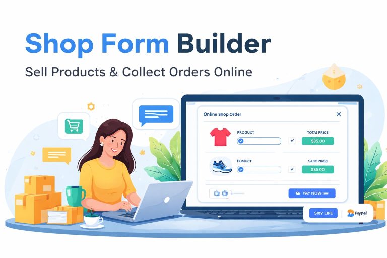 Shop Form Builder | Sell Products & Collect Orders Online
