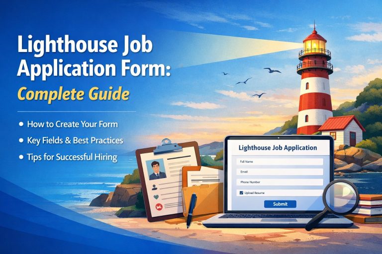 Lighthouse Job Application Form | Create Online Hiring Form